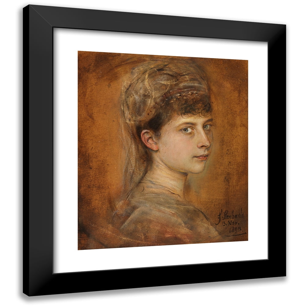 Franz von Lenbach 20x23 Black Modern Framed Museum Art Print Titled ...