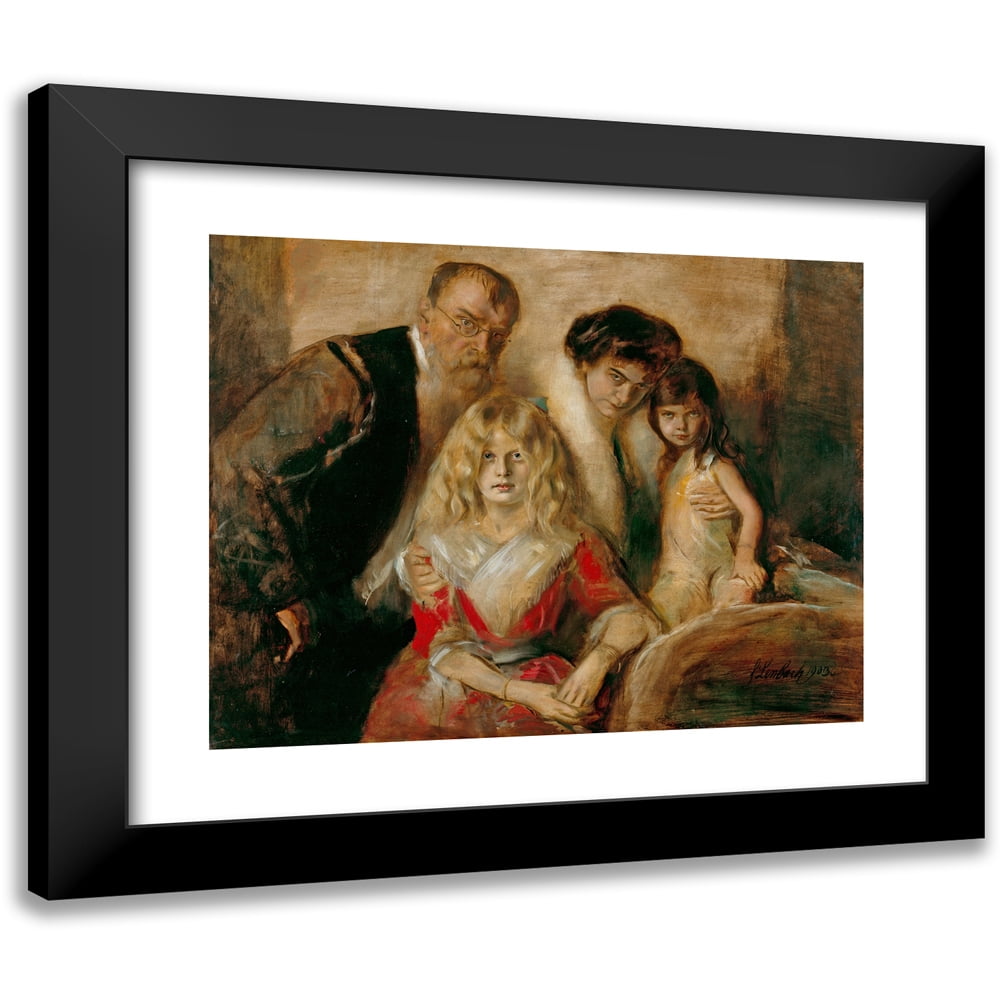 Franz von Lenbach 24x20 Black Modern Framed Museum Art Print Titled ...
