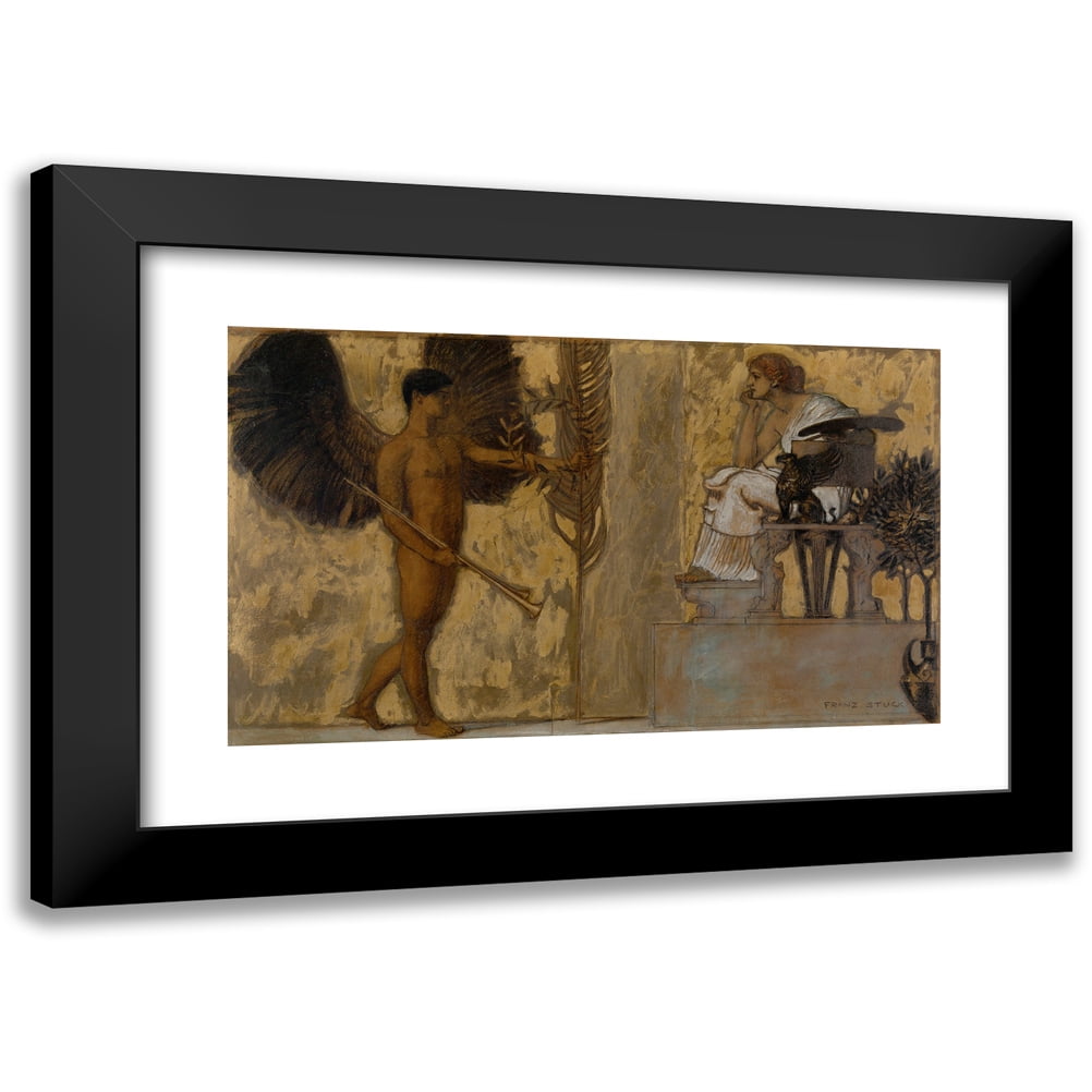 Franz von Stuck 18x12 Black Modern Framed Museum Art Print Titled ...