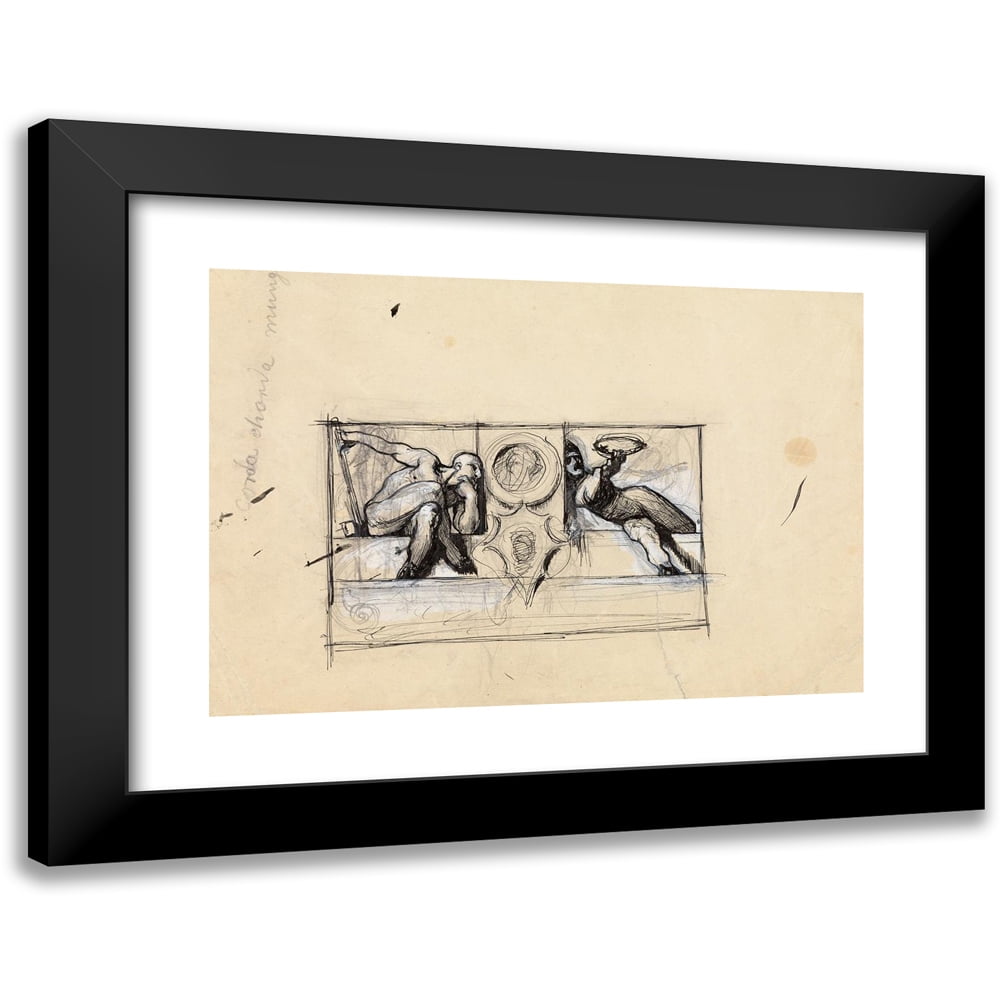 Franz von Stuck 24x18 Black Modern Framed Museum Art Print Titled ...