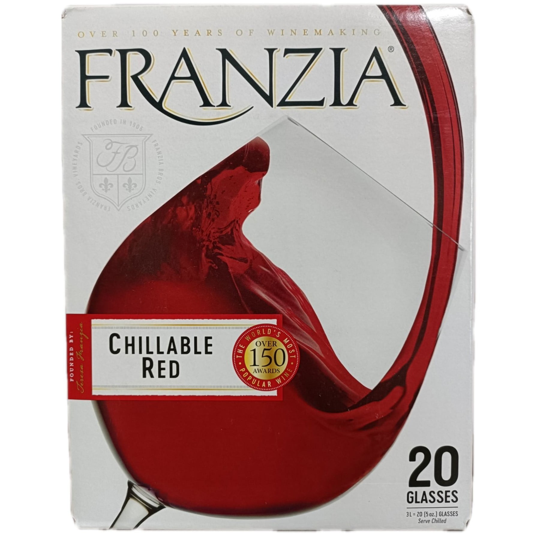 Franzia Chillable Red International, 3 L Bag in Box, 14% ABV - Walmart.com