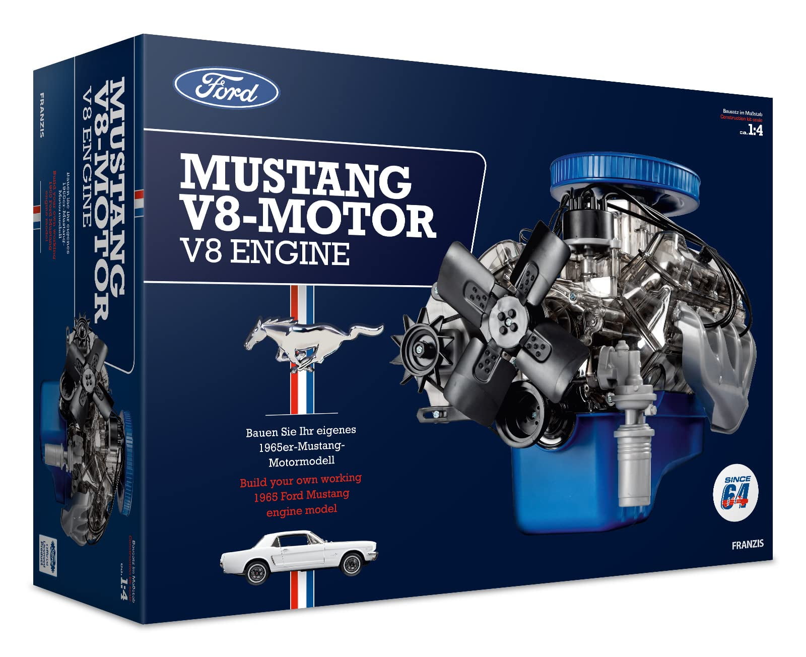 Franzis 67501 Ford Mustang Engine Model, Transparent - Walmart.com