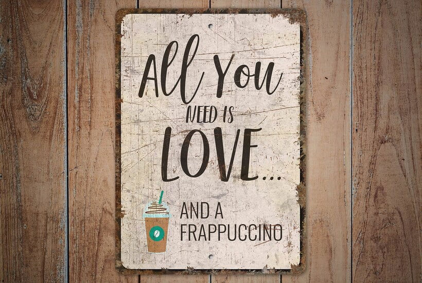 Frappuccino Sign Frappuccino Decor Frappuccino Ice Coffee Sign Vintage ...