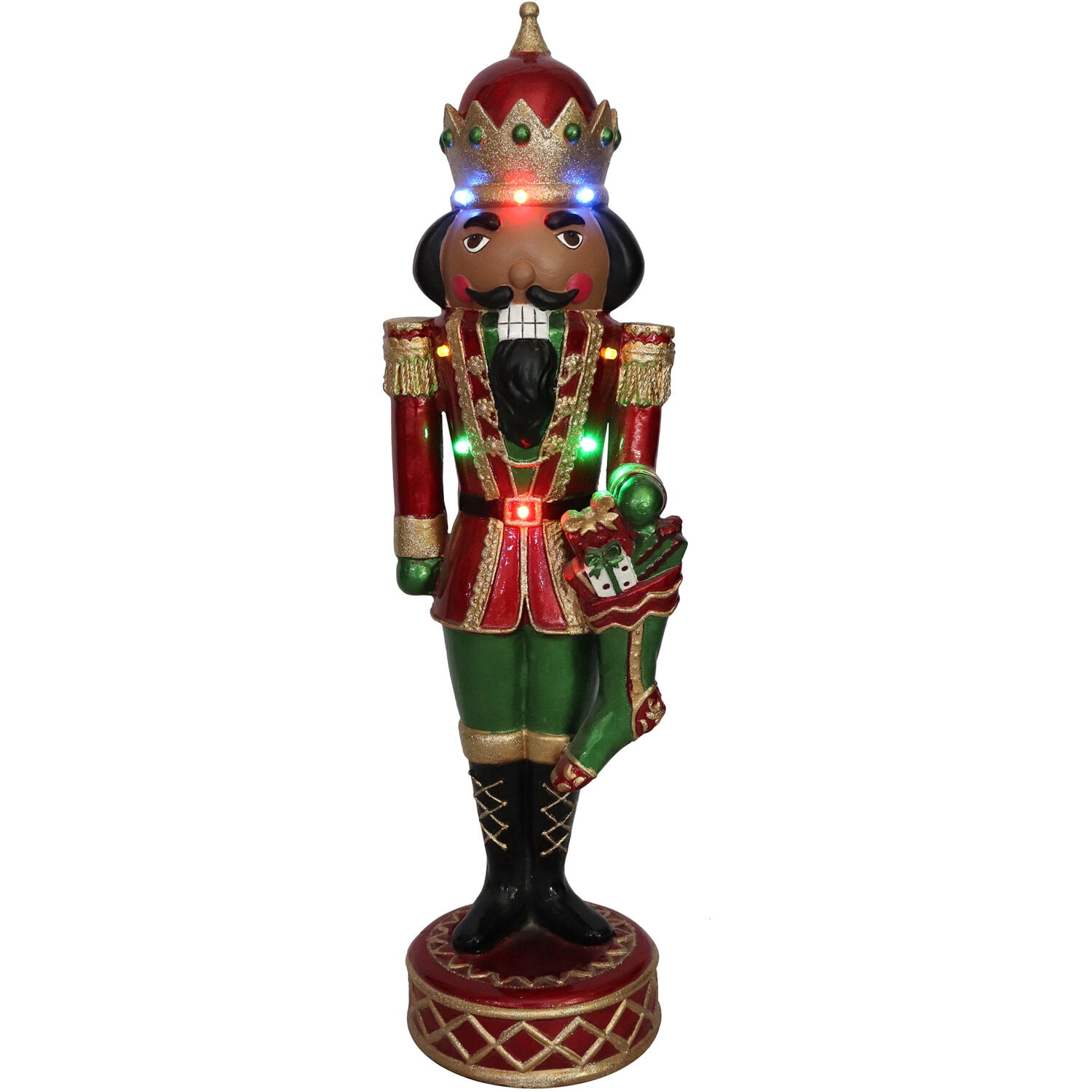 Fraser Farm Hill 22" African American Christmas Resign Nutcracker ...