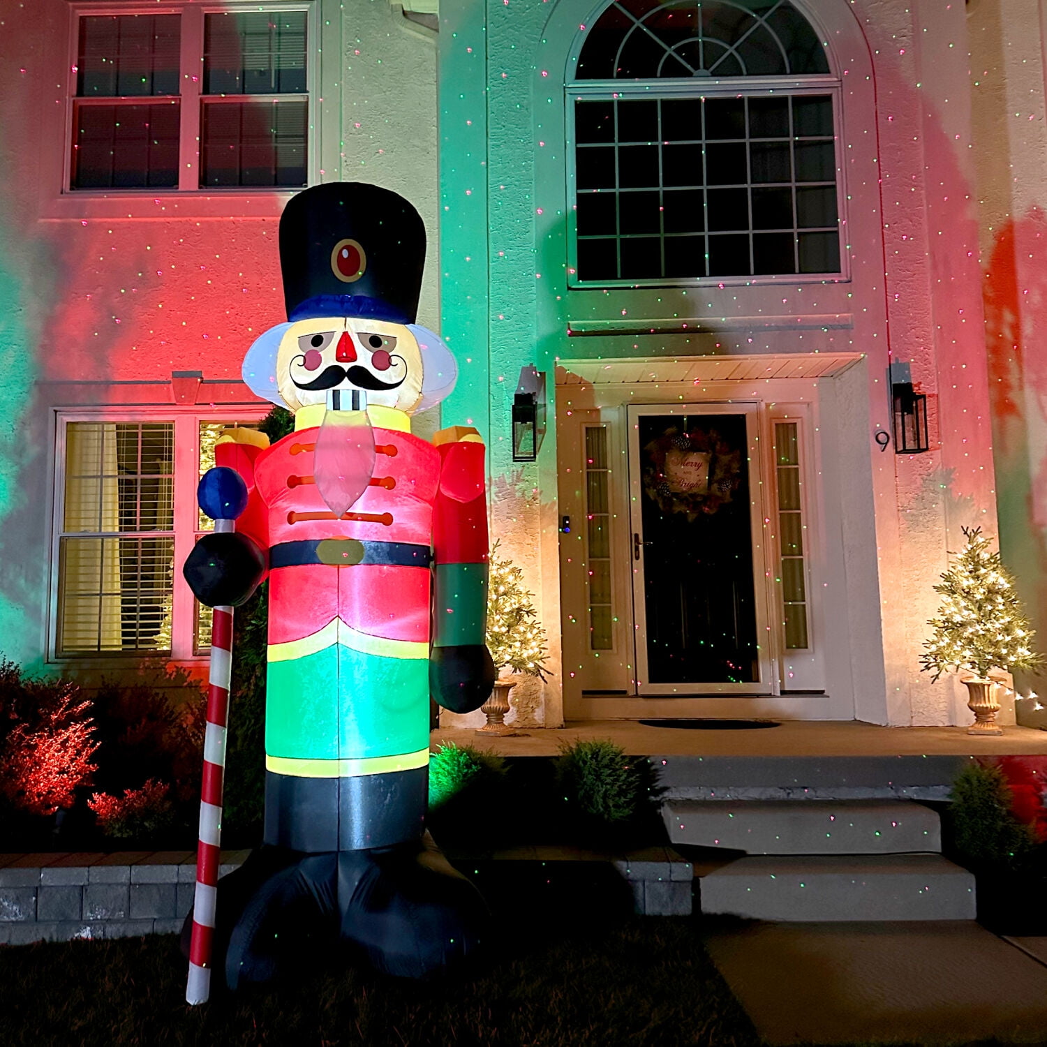 Fraser Hill Farm 10-Ft. Tall Pre lit African American Nutcracker ...