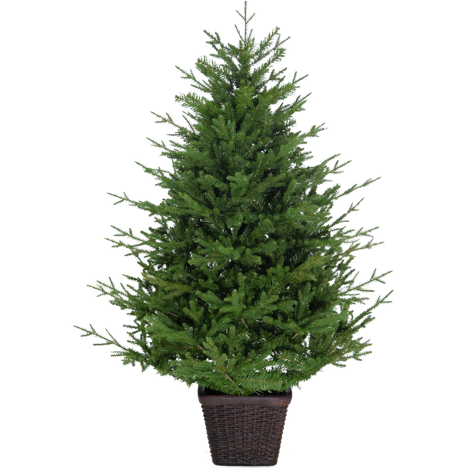 Fraser Hill Farm 4-Ft. Adirondack Potted Christmas Tree, FFAD048P-0GR ...