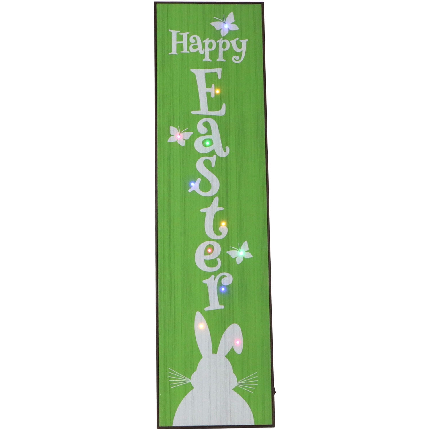 Fraser Hill Farm 45 in. Happy Easter Front Porch Sign, Built-In LED ...