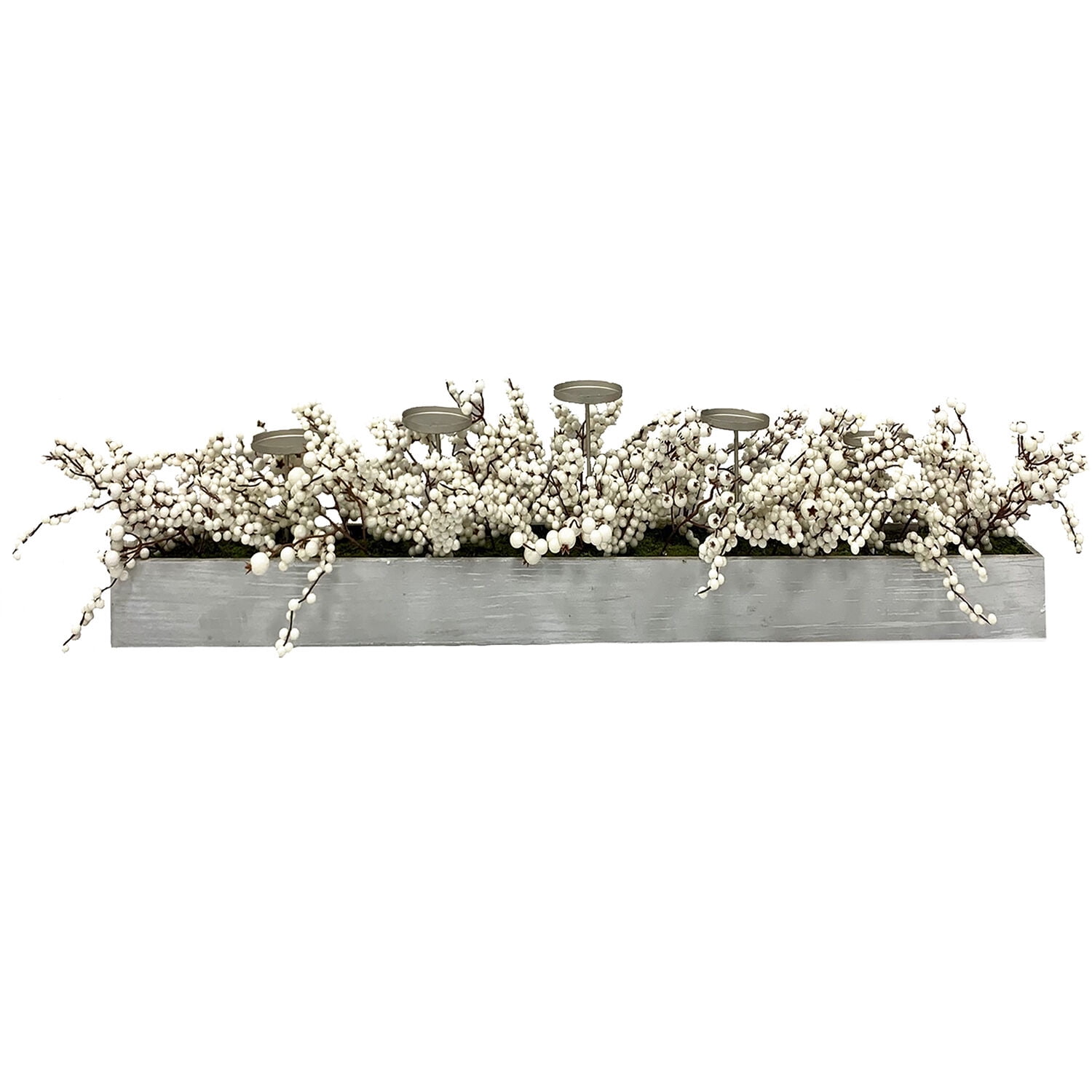 Fraser Hill Farm 5 Candle White Pillar Candle Holder - Walmart.com