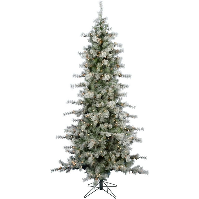 Fraser Hill Farm 6.5 Ft. Buffalo Fir Slim Artificial Christmas Tree ...