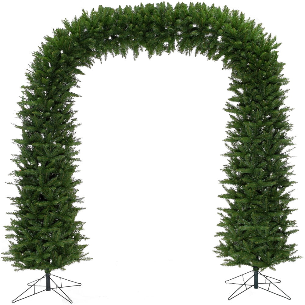 Fraser Hill Farm 8.0-Ft Santa Lane Green Pathway Christmas Tree Arch ...