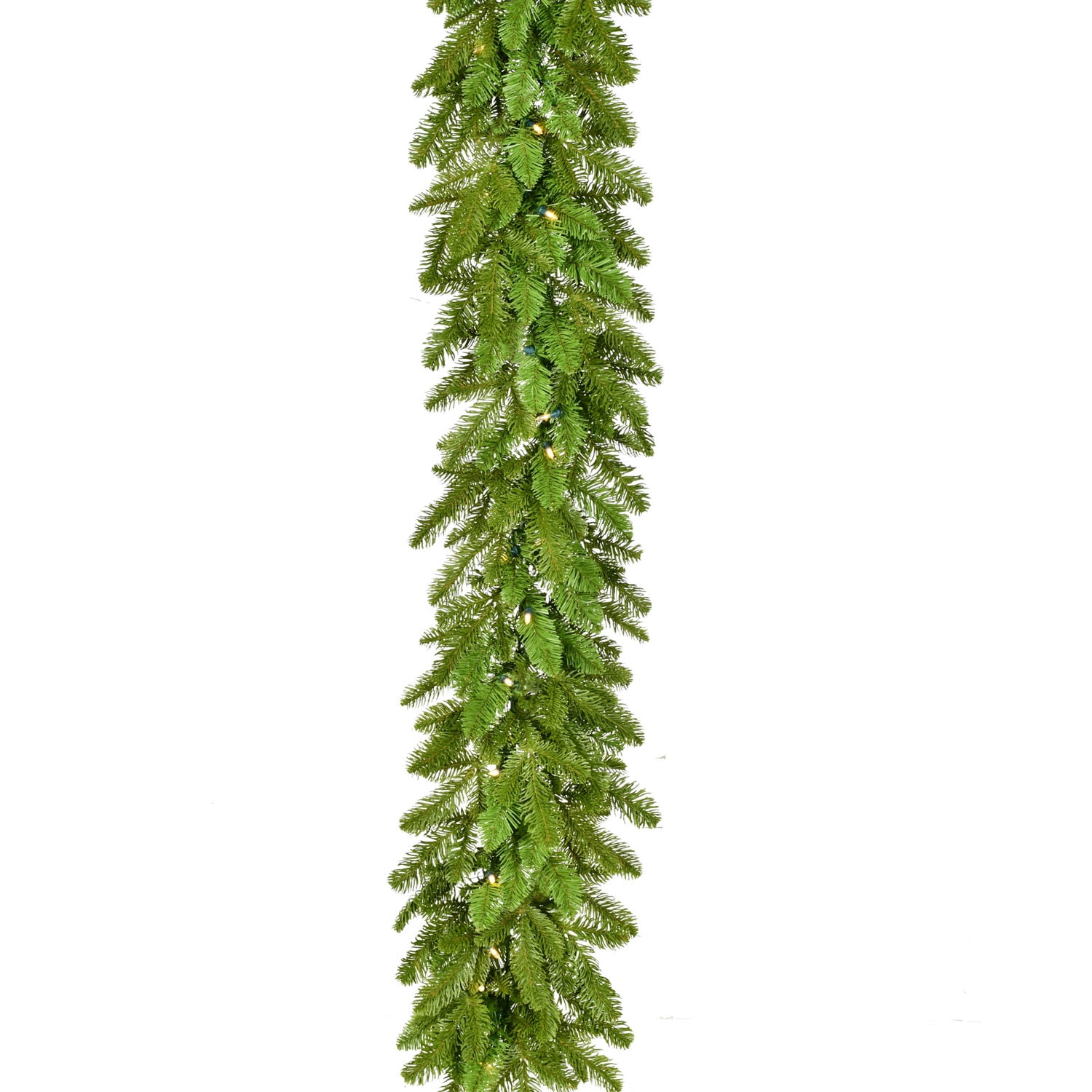 Fraser Hill Farm 9-Ft. Grandland Garland with Warm White LED Lights ...