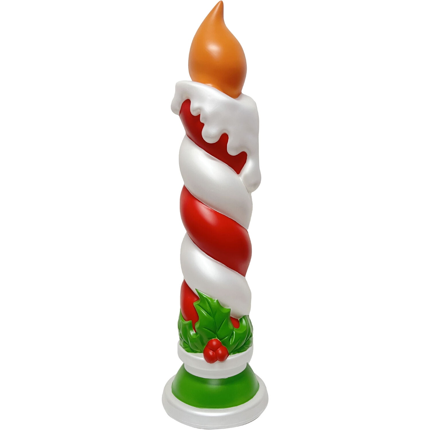 Fraser Hill Farm Candle with Holly 40-in Christmas Blow Mold FFBM-1CND ...