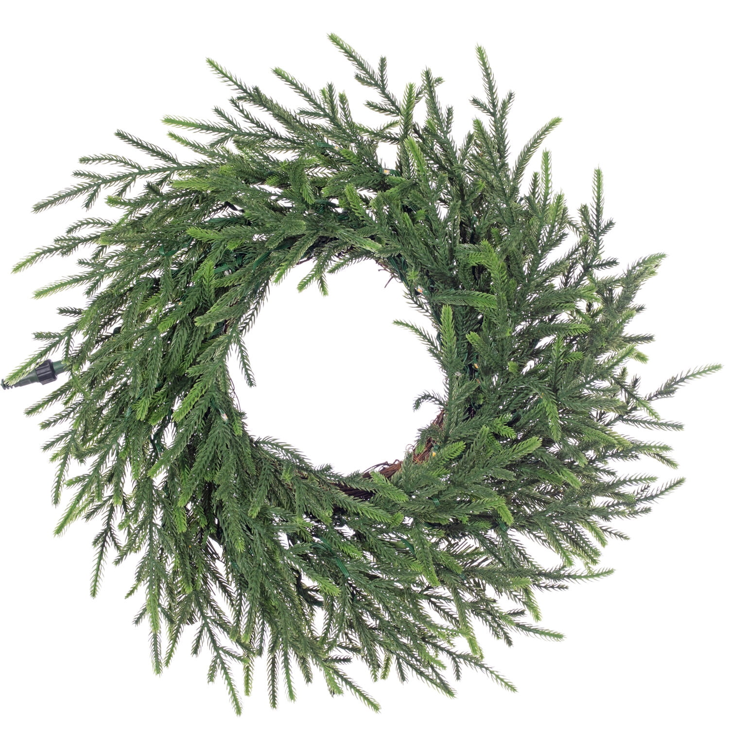 Fraser Hill Farm Fraser Hill Farm 24” Real Feel Artificial Wreath with ...