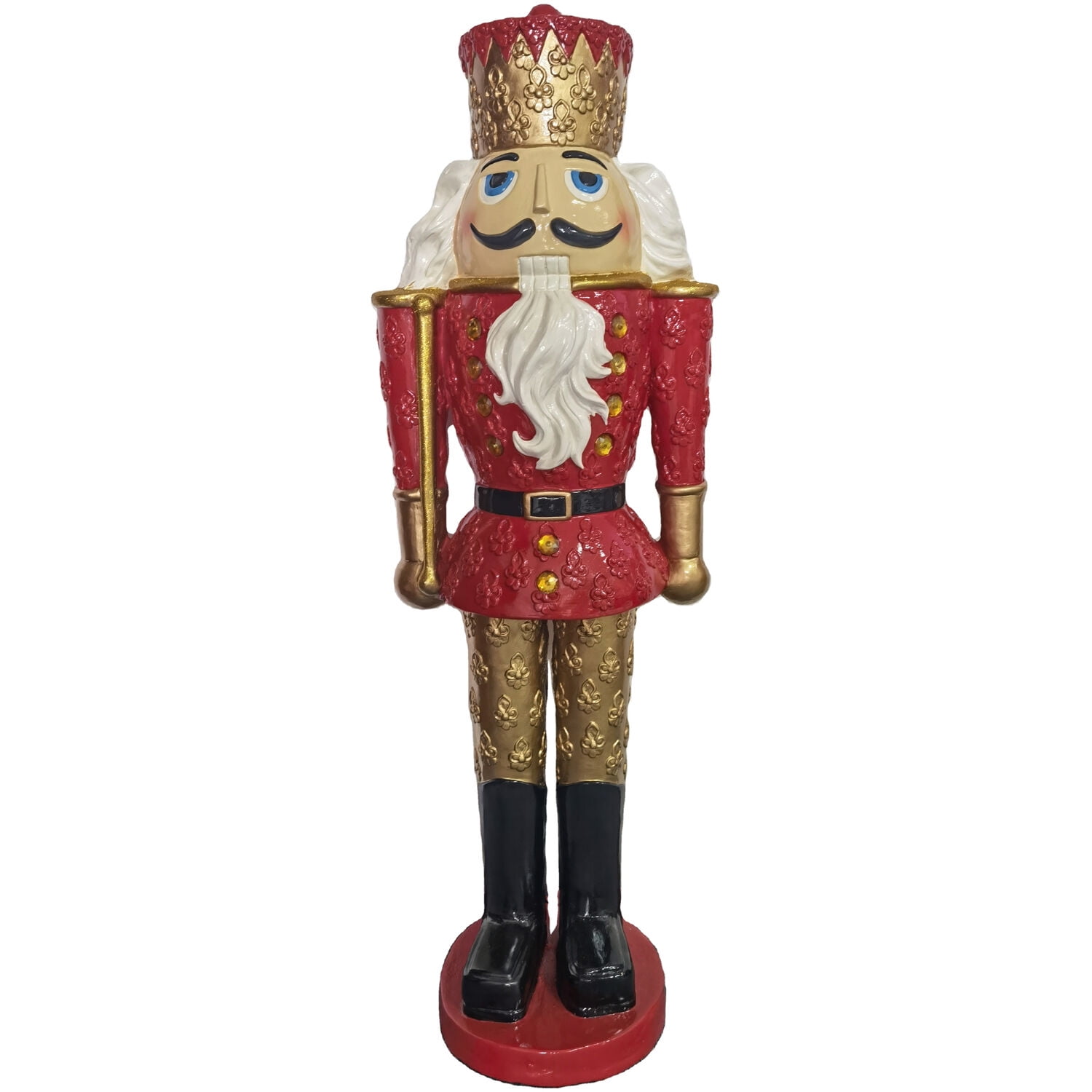 Fraser Hill Farm Standing Nutcracker King with Beard and Holding a ...