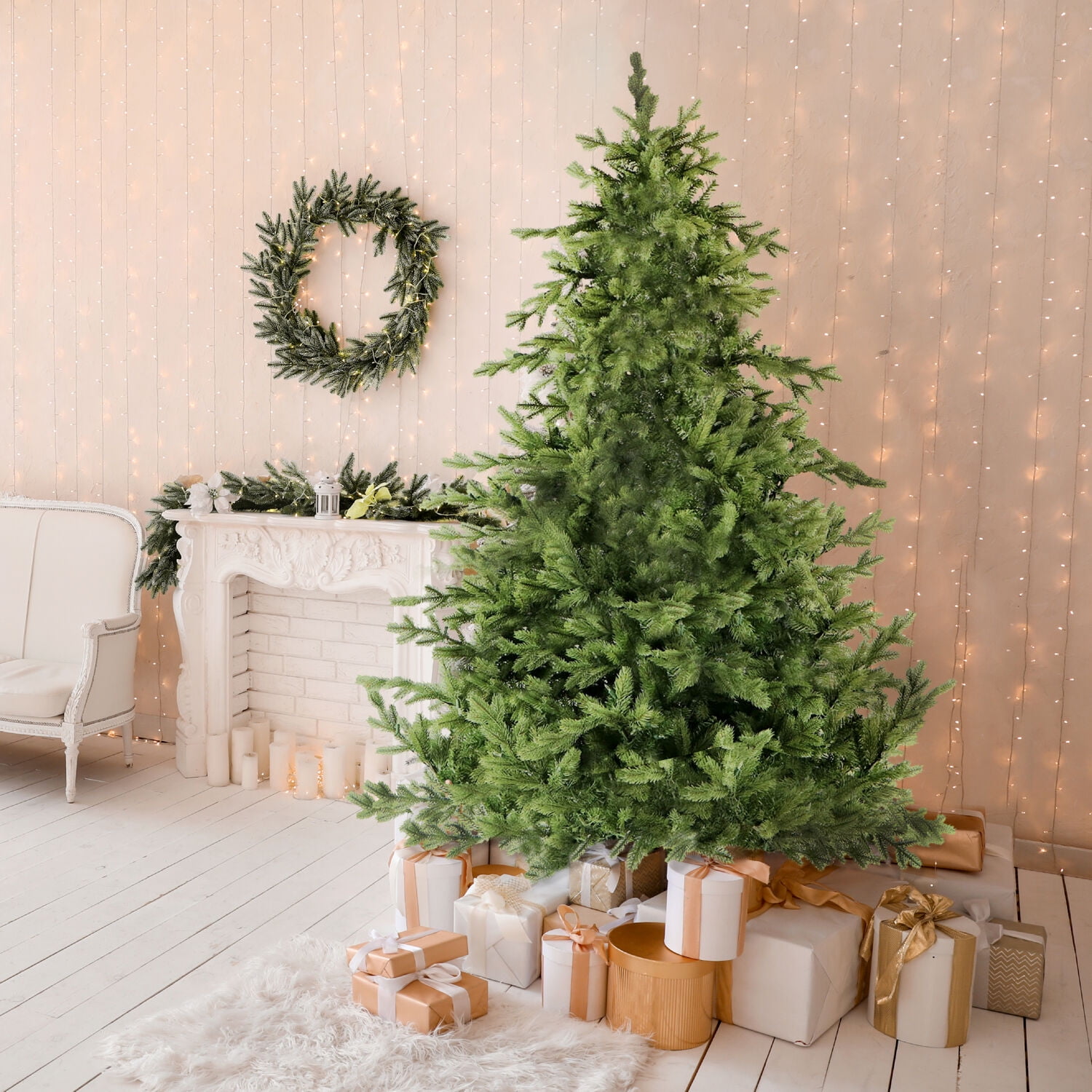 Fraser Hill Farm Woodside Pine 9-ft. Christmas Tree, FFWS090-0GR ...