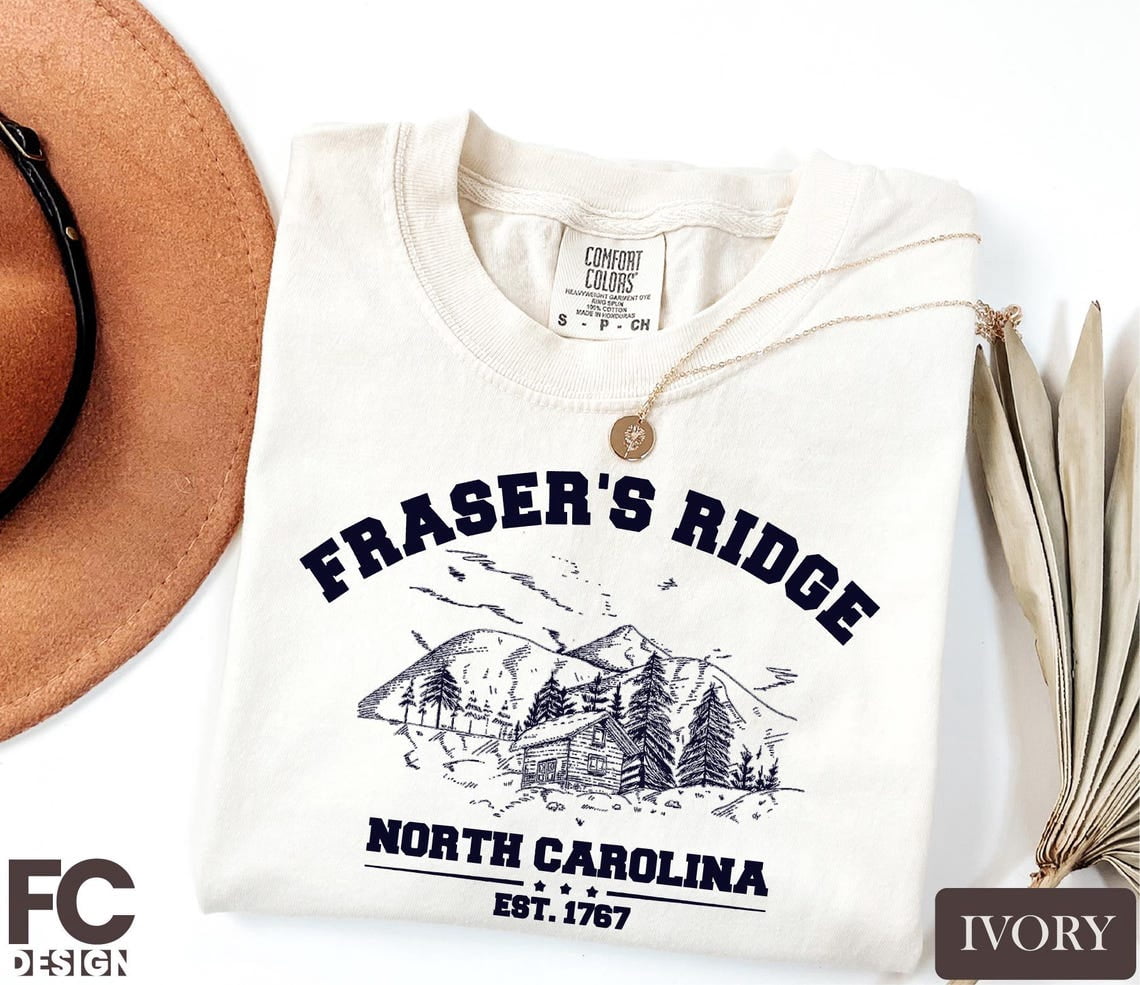 Fraser'S Ridge North Carolina Est 1767 T-Shirt, Jamie And Claire Fraser ...