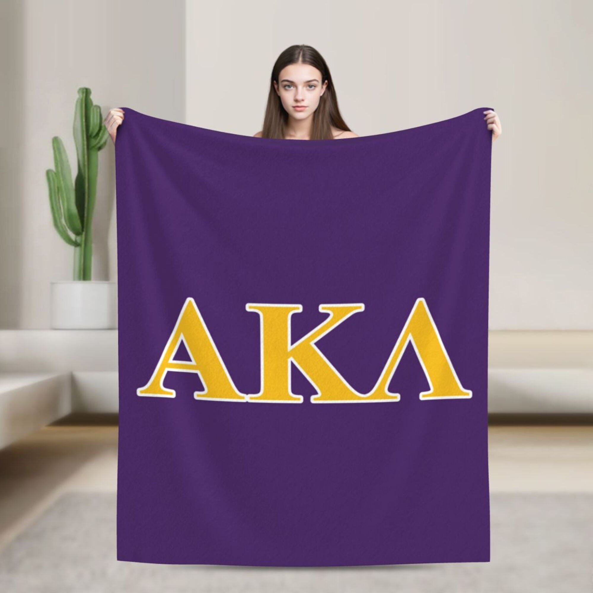 Fraternities and Sororities Alpha Kappa Lambda Blanket, Super Soft Throw Blanket For Couch Sofa ...