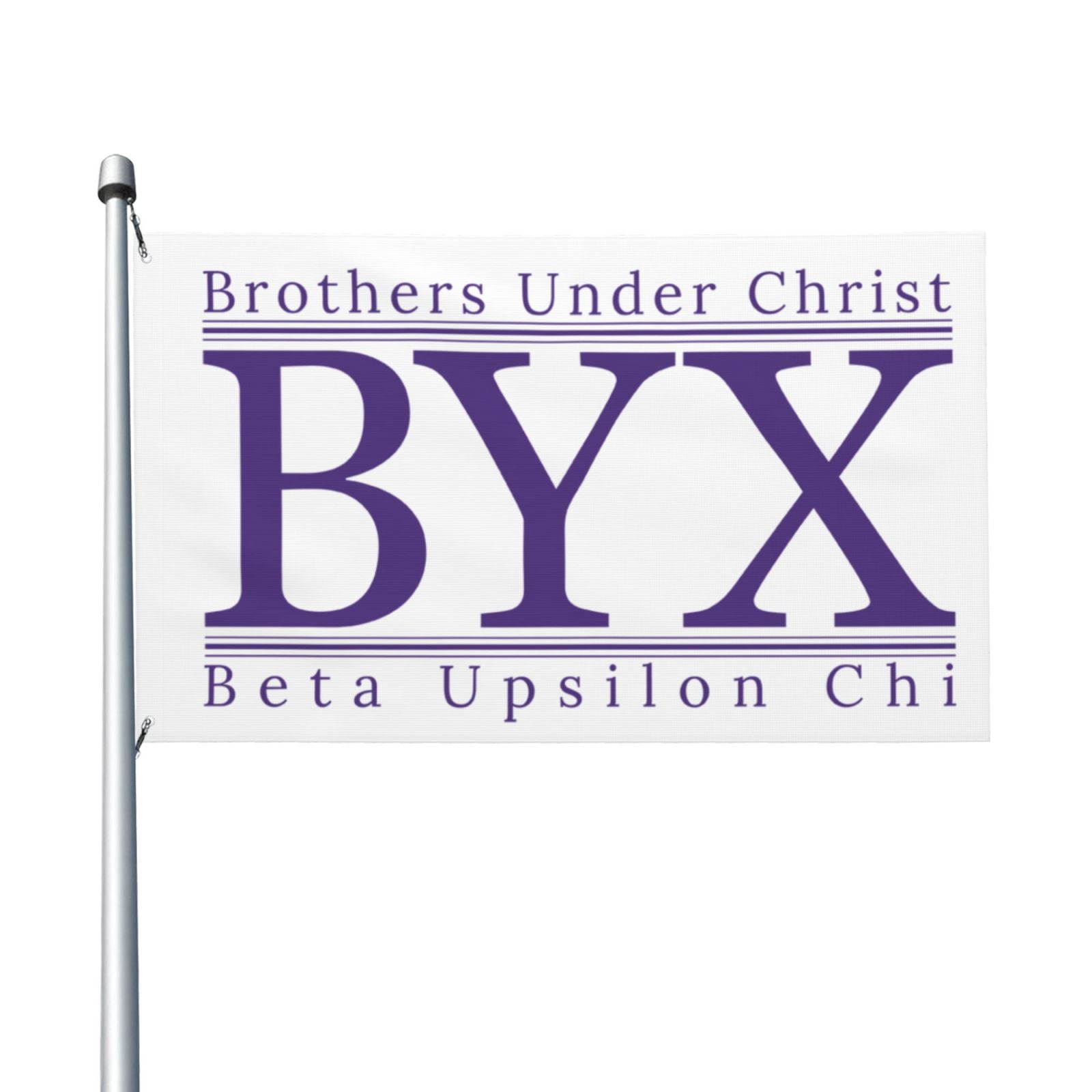 Fraternities and Sororities Beta Upsilon Chi Flag, Heavy Duty Polyester Falgs, Double Sided ...