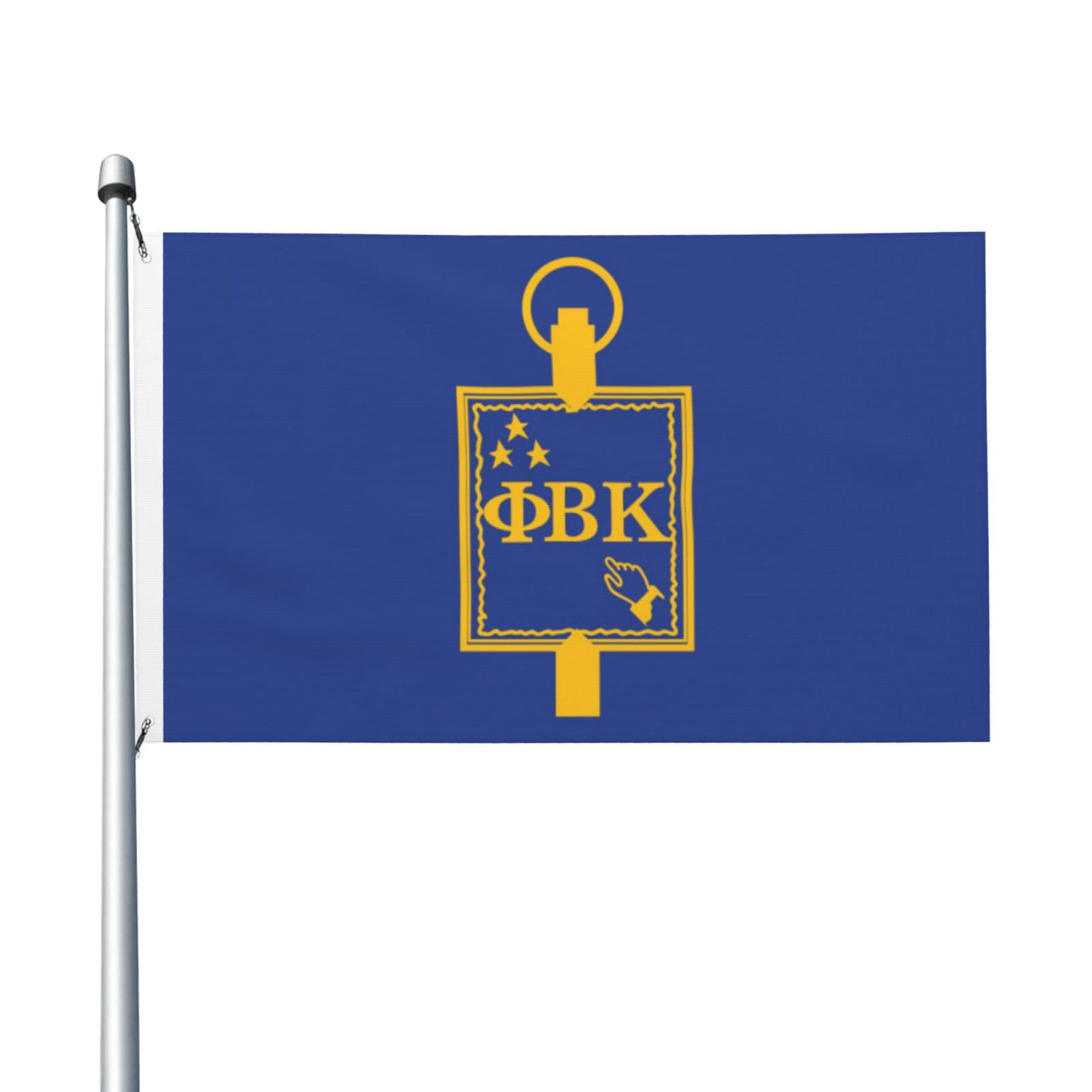 Fraternities and Sororities Pbk Key On Navy Square Flag, Heavy Duty ...