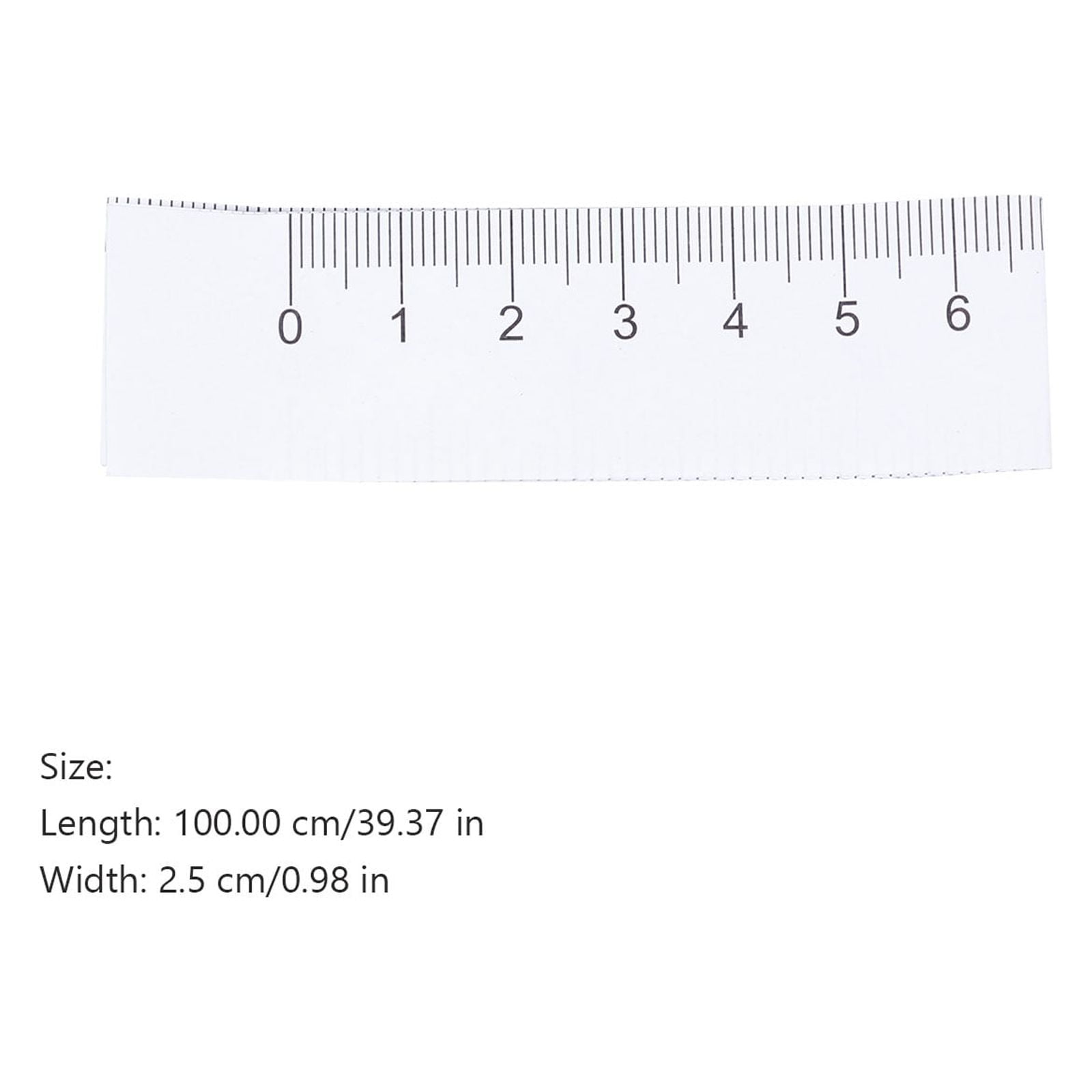 Frcolor 100Pcs Disposable Double-sided Paper Tape Measure Wound ...