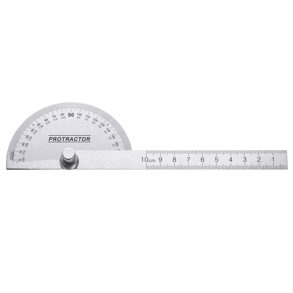 Stainless Steel Protractor with 180 Degree Angle Ruler Measuring Tool ...