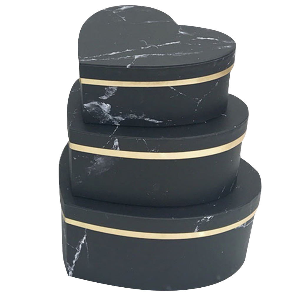 3pcs Floral Arrangements Heart Shaped Flower Box for Proposal Wedding ...