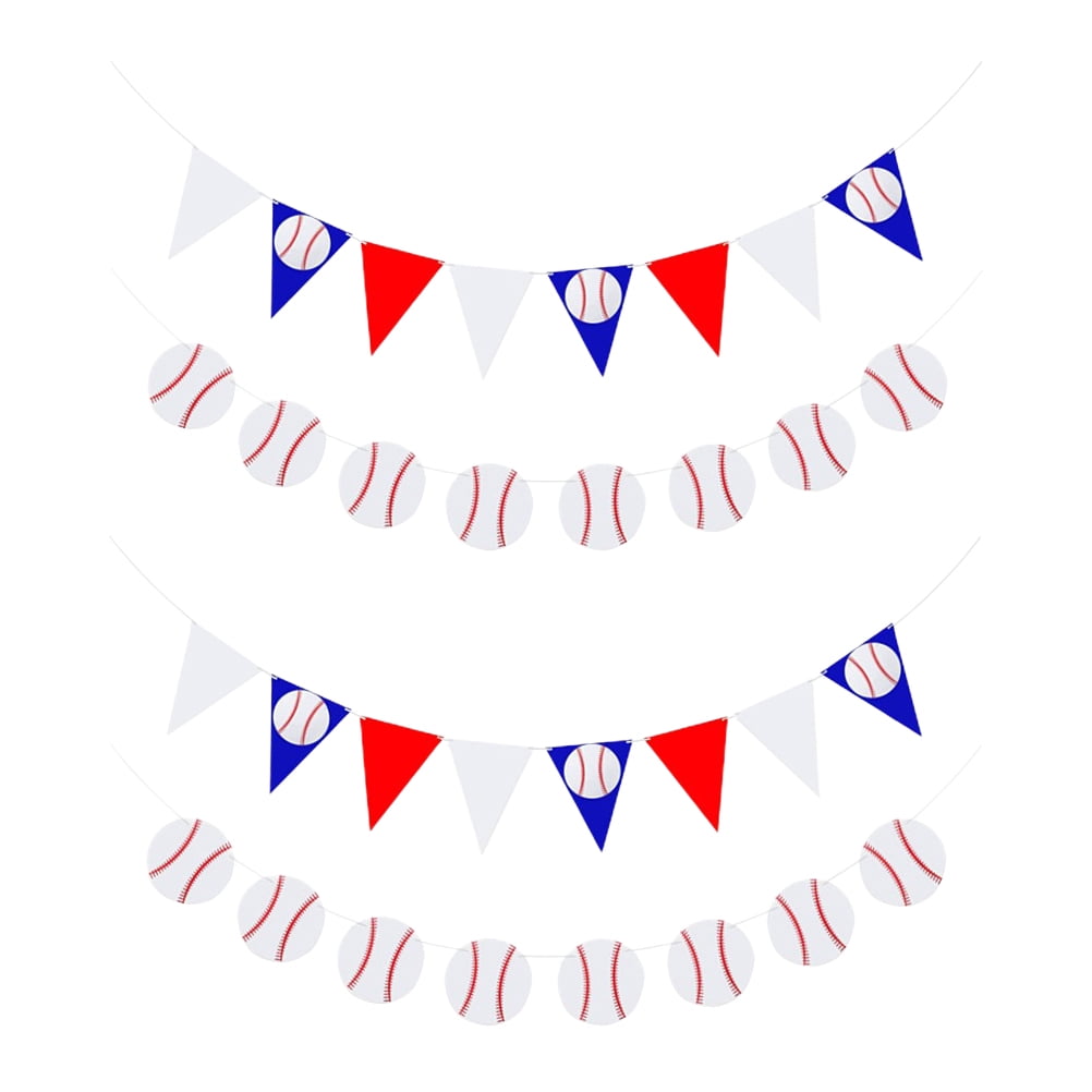 Frcolor Baseball Party Banner Decorations Sports Supplies Flag Birthday ...