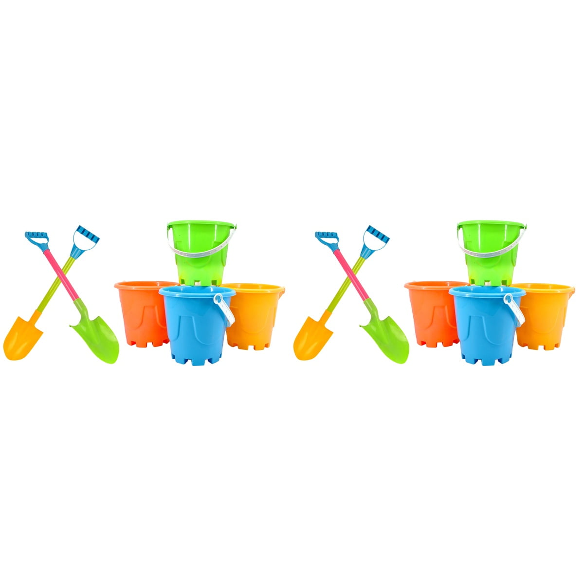 Frcolor Beach Summer Toy Plastic Buckets Sand Wheel Toys Education ...