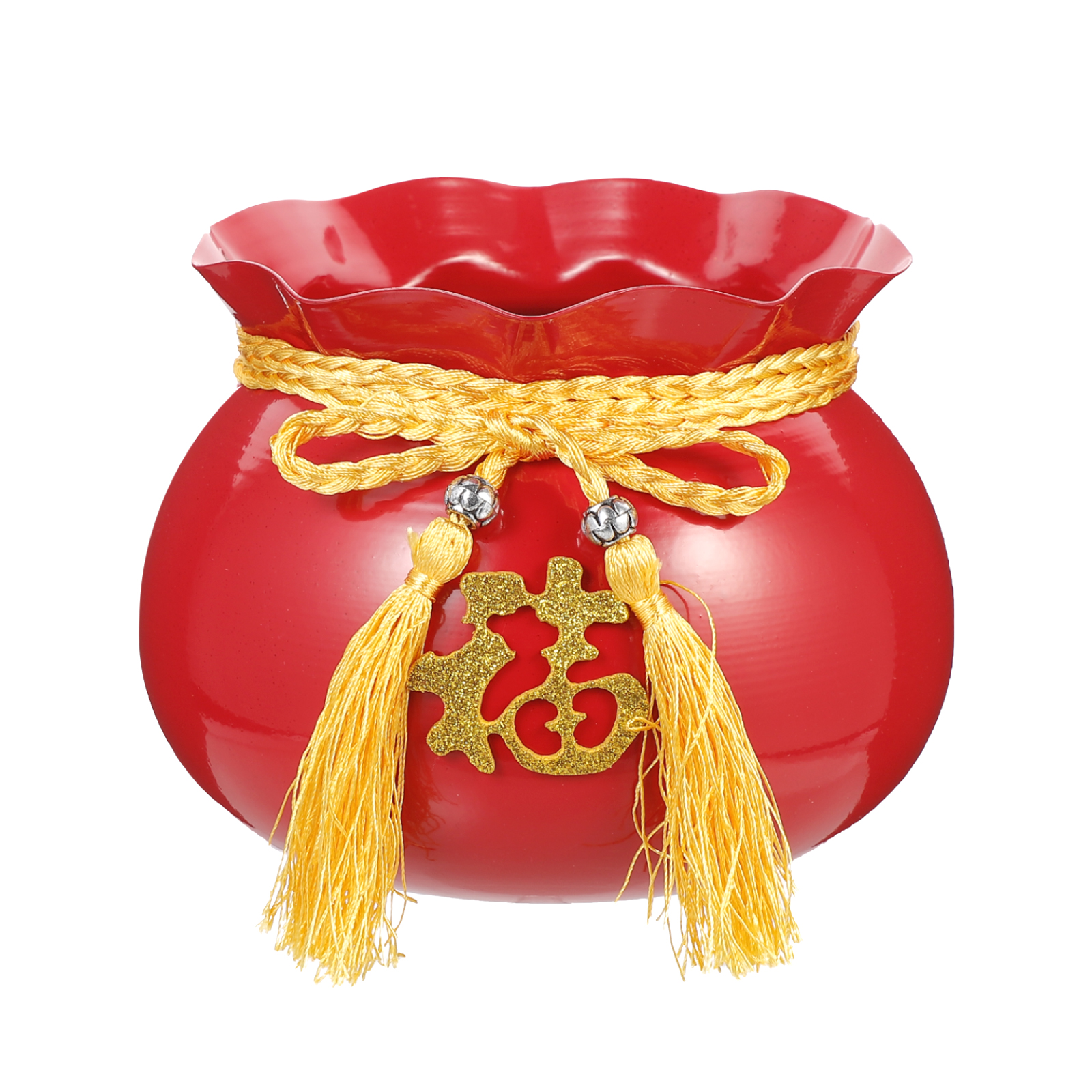 New Year Table Centerpieces 1 Set Blessing Iron Flower Bucket Decor Organizer - Walmart.com