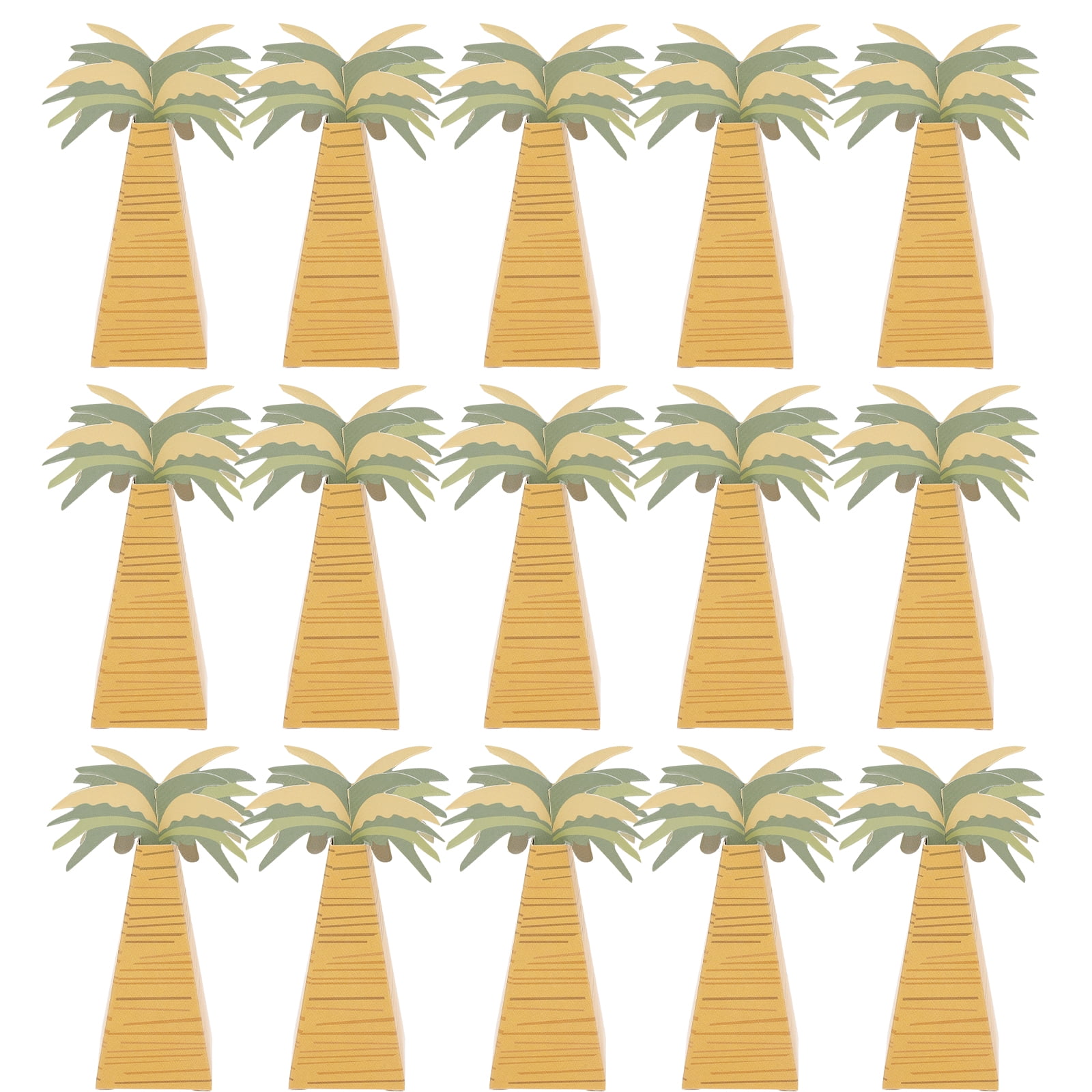 Frcolor Candy Box Tree Palm Party Favor Boxes Tropical 3D Luau Favors ...