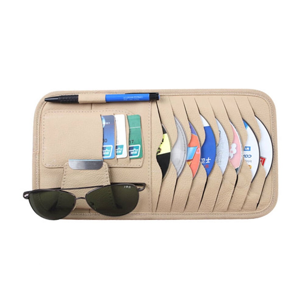 Frcolor Car Sun Visor Organizer CD Storage Holder Sunglasses Holder ...