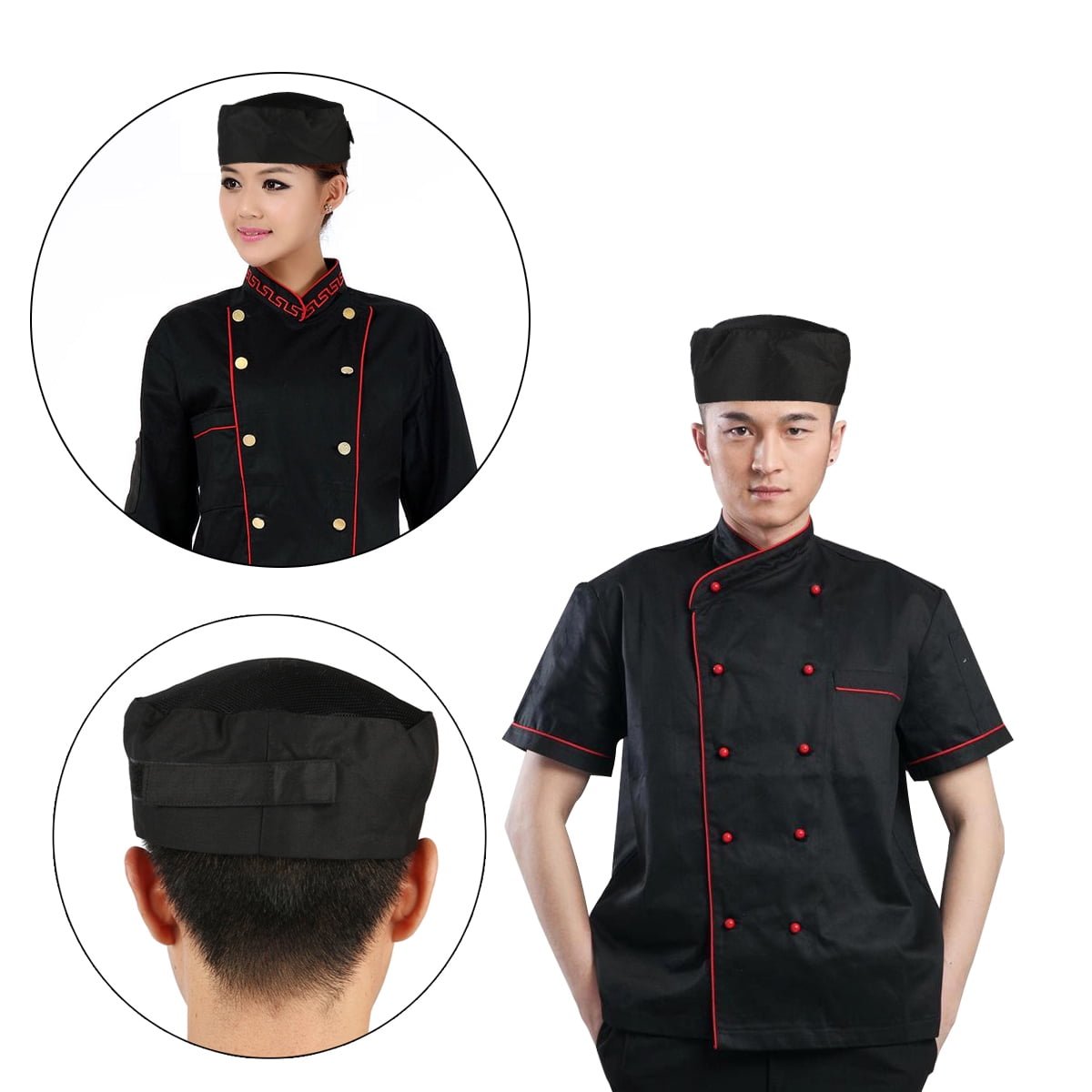 Frcolor Chef Hat Cap Chefs Men Hats Catering Mesh Professional ...