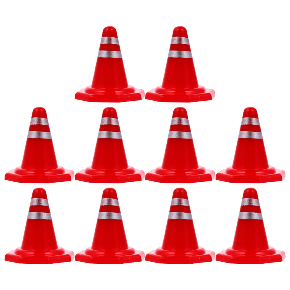 Frcolor Cones Traffic Road Mini Cone Roadblock Signs Plastic ...