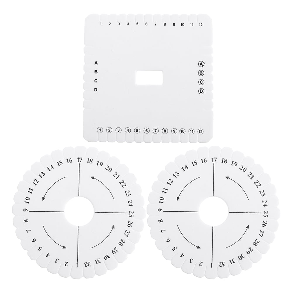 3pcs Beading Cord Discs for Braiding Boards Handmade Weaving Plates ...