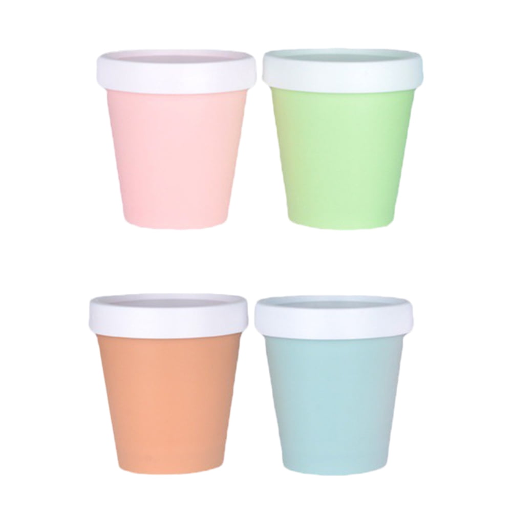 Frcolor Cups Lids Bowls Cream Dessert Ice Yogurt Containers Container ...