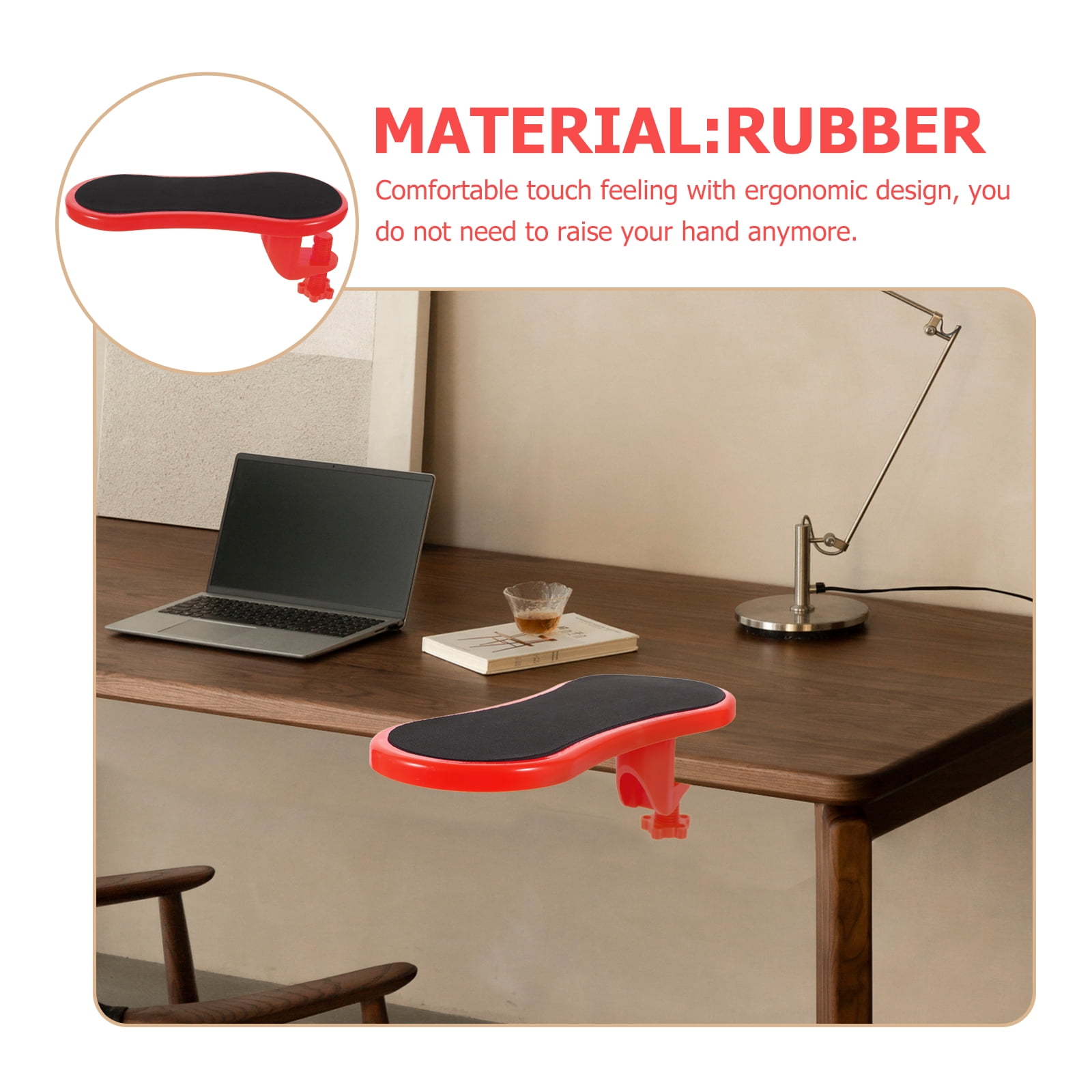 FRCOLOR Ergonomic Desk Armrest Pad with Comfortable Support for Office ...