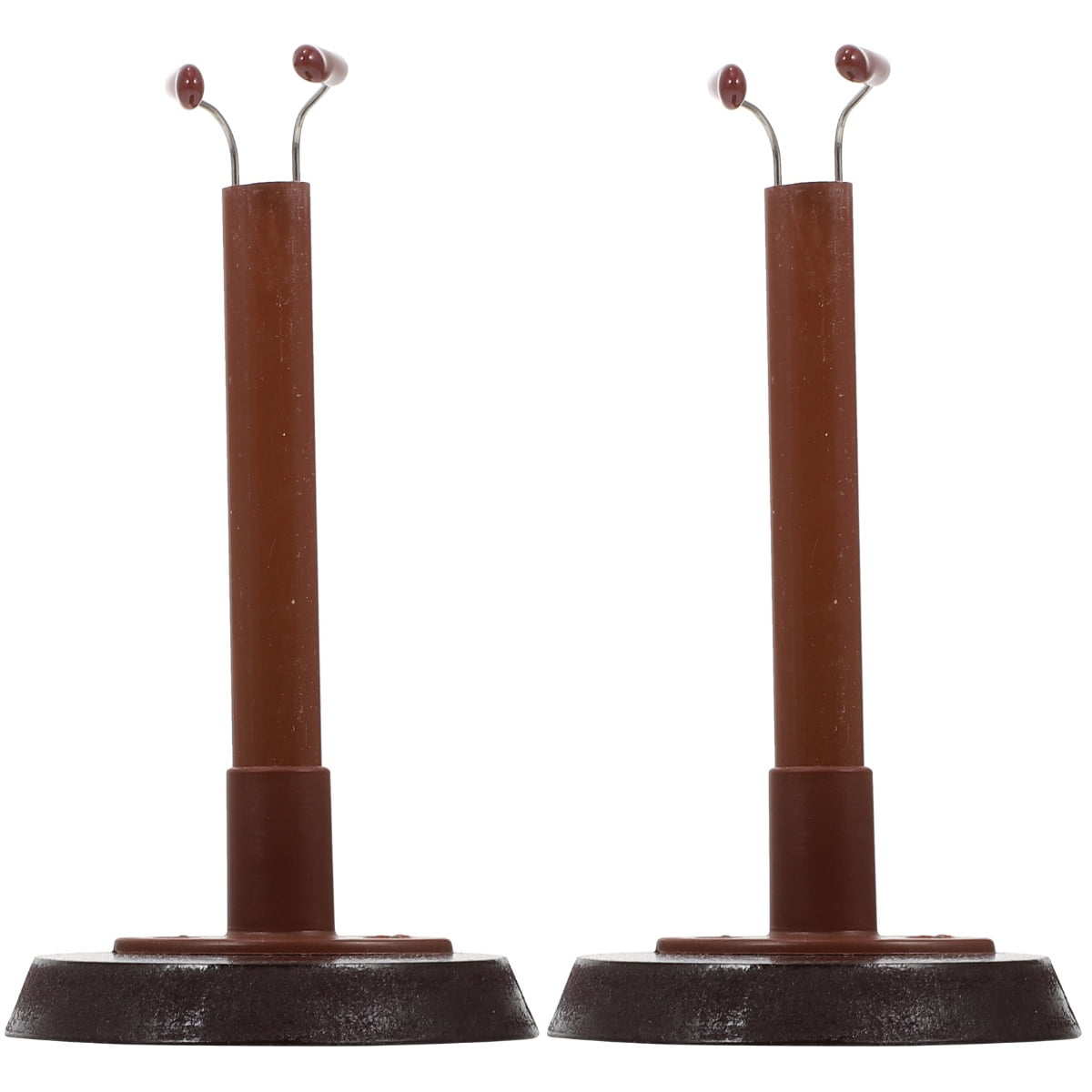 KAKOWELY Plush Doll Storage Holder Brown Wood 2Pack 10.0X5.5X5.5In ...