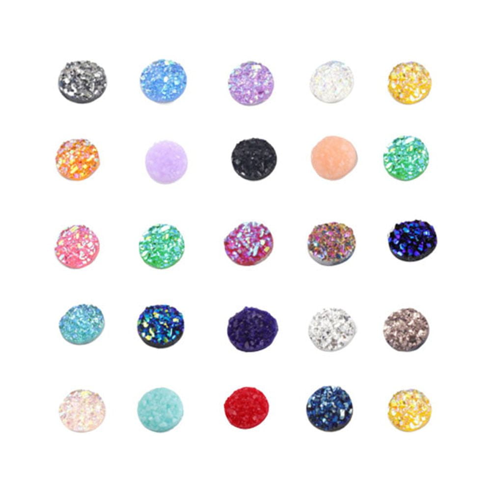 Jewelry Craft Supplies 200 Pieces Assorted Color Resin Patch 8mm for ...