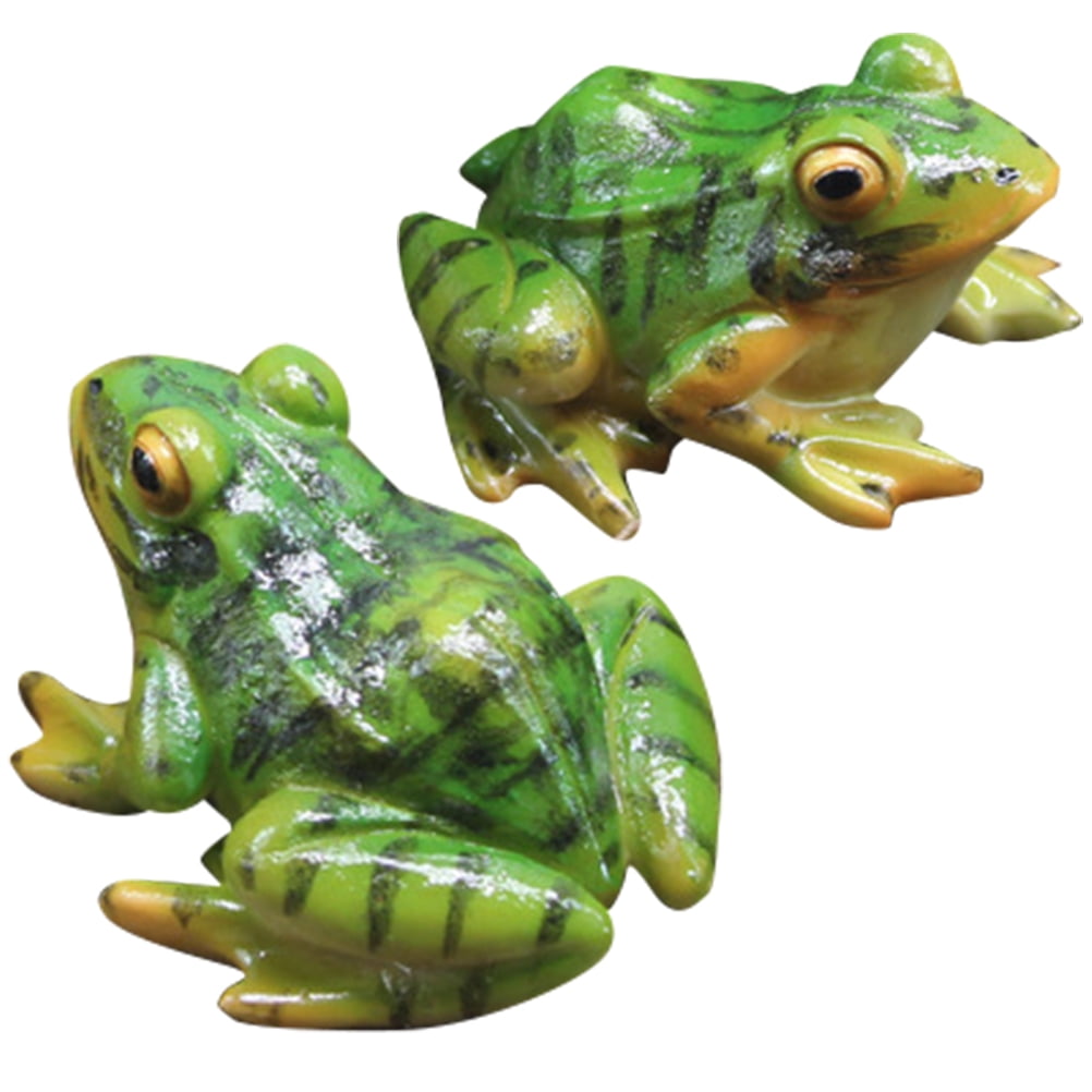 Frcolor Frogs Garden Resin Statue Figurines Figurine Decor Mini ...