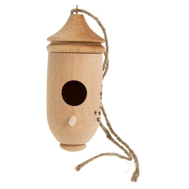Navaris Small Bird Nesting Box - Wood Nest for Robin, Hummingbird ...