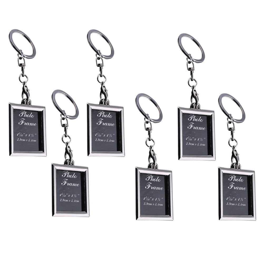 KAKOWELY Framed Pictures Key Chain 6Pcs Metal For Couples present ...
