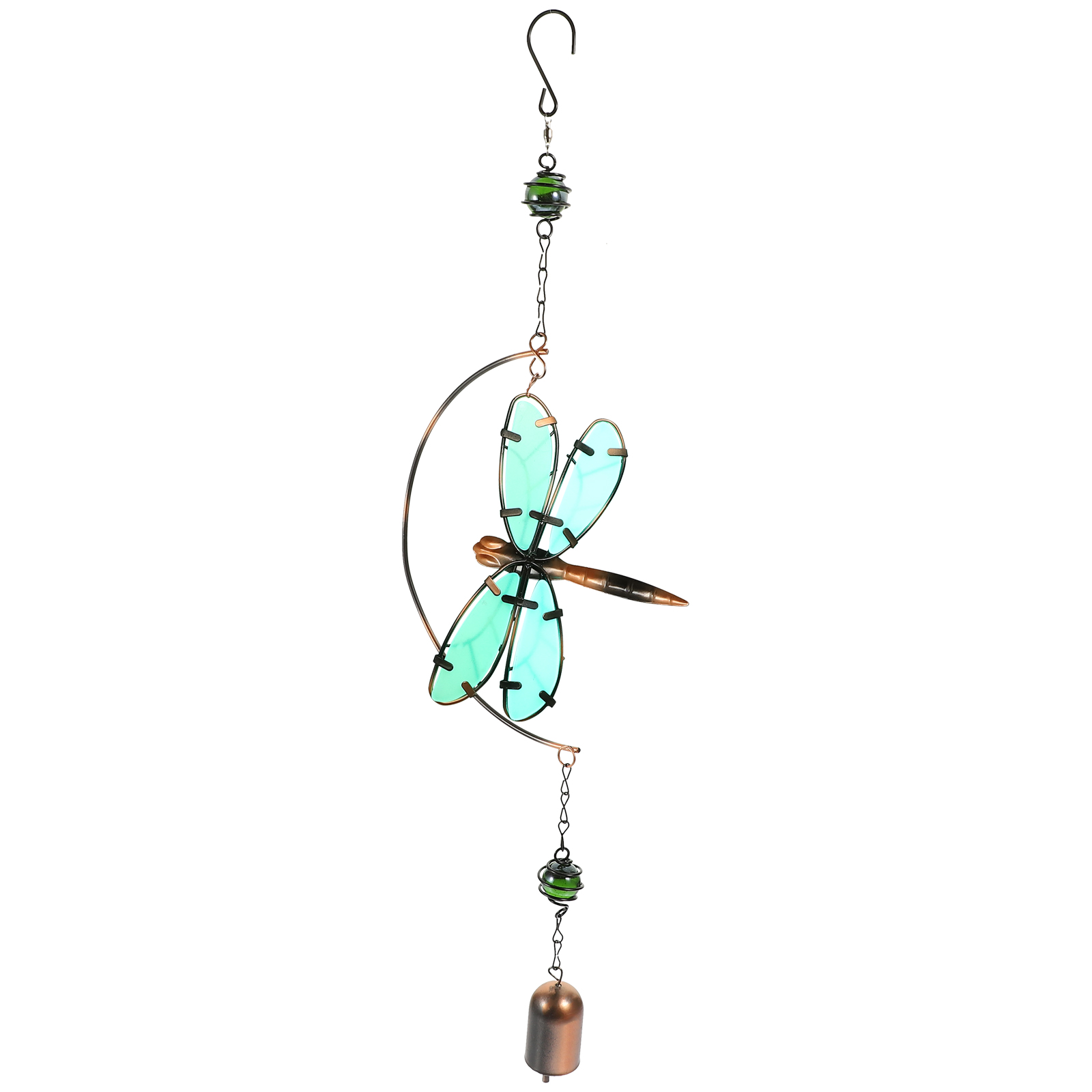 Frcolor Luminous Wrought Iron Wind Chimes Hanging Wind Bell Outdoor ...