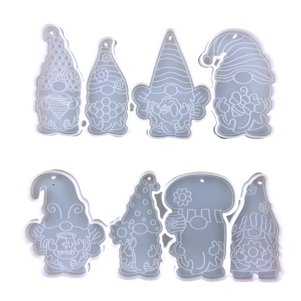 Frcolor Mold Epoxy Resin Keychain Gnome Silicone Molds Jewelry Making ...