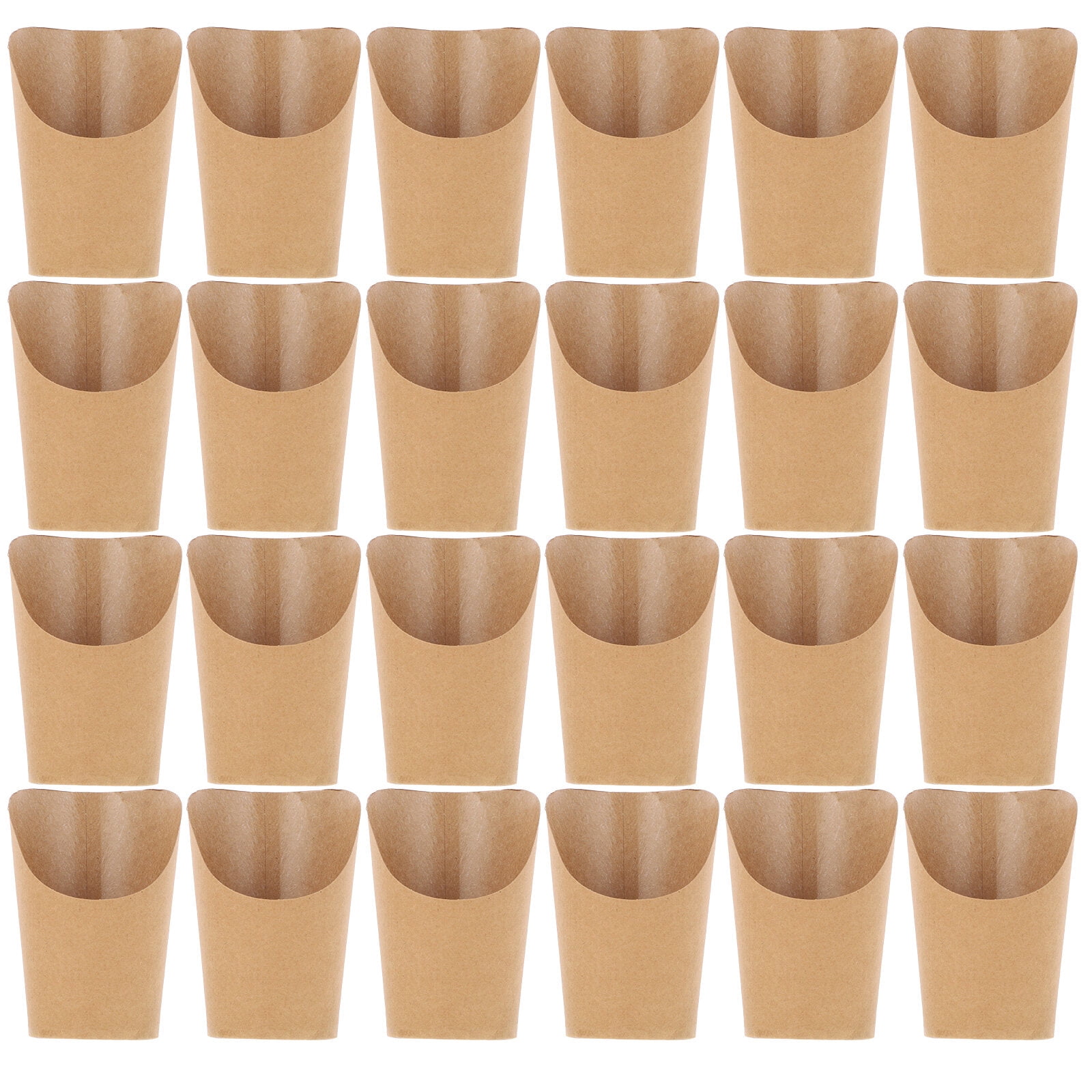 WASHWEPE Kraft Paper Cup Khaki Treat Snack Cups 100Pcs 3.3x3.3x4.5in ...