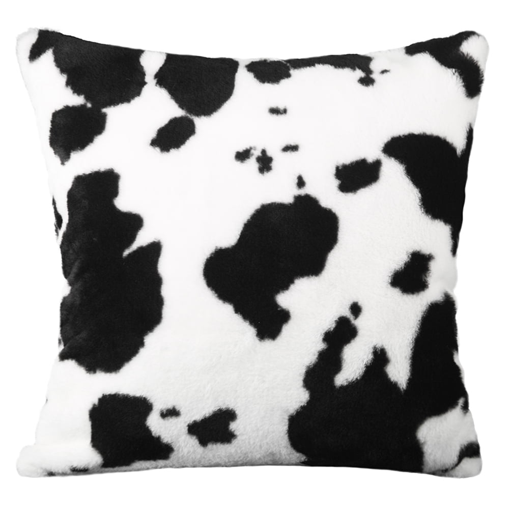 Frcolor Pillow Cow Covers Cover Cushion Throw Case Pillowcase Fur ...
