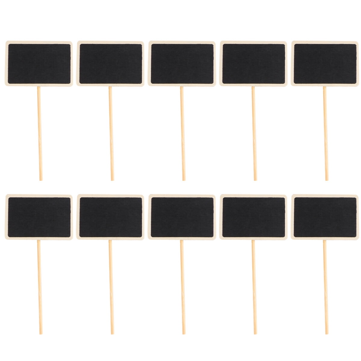 20pcs Creative Black Mini Wooden Chalkboard Signs for Garden Decoration ...