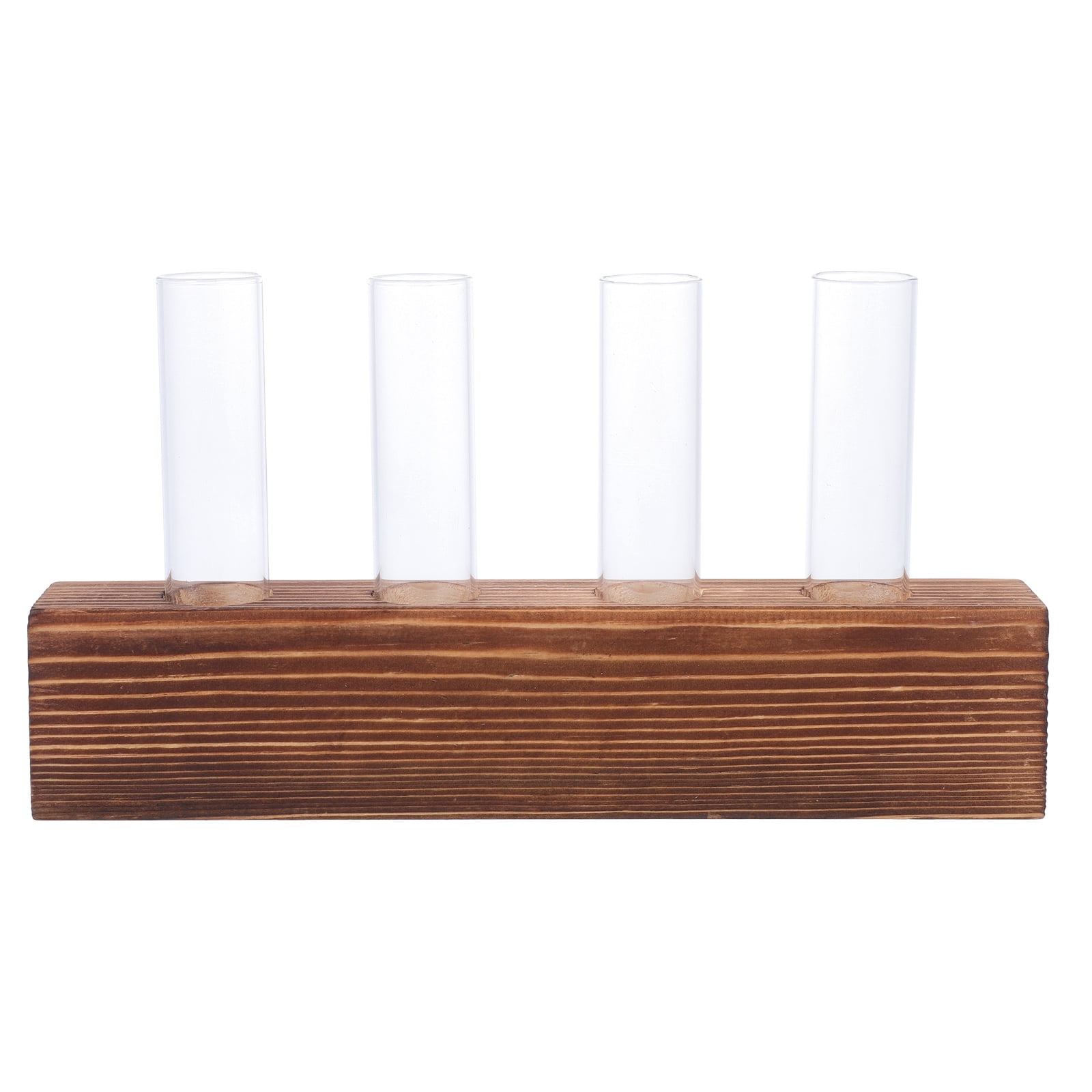 Frcolor Plant Vase Wooden Terrarium Stand Hydroponic Propagation Holder ...