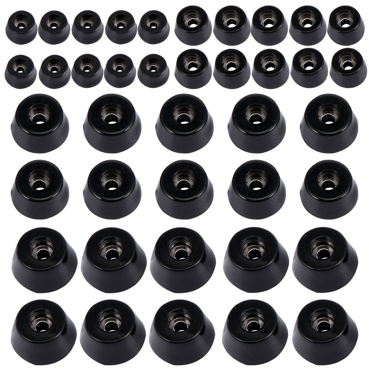 Frcolor Plugs Rubber Hole Leg Round Pads Feet Bumpers Furniture Tube ...