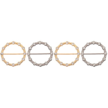 Frcolor Scarf Clip Shirt Ring Buckle Plastic Neckerchief Tee Clasp ...