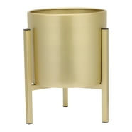 Jodi Mid Century Table-top Planter - Gold - Walmart.com